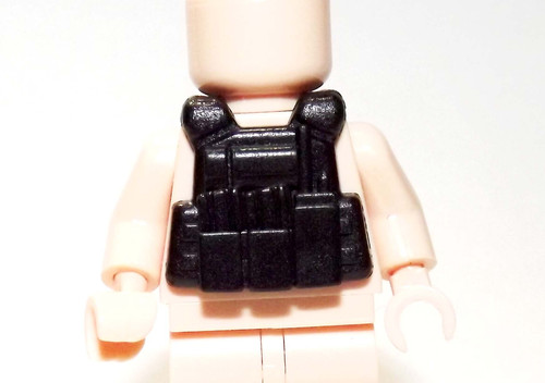Tactical Vest with Mag pouches TBlack for Minifigure | minifigureoutlet