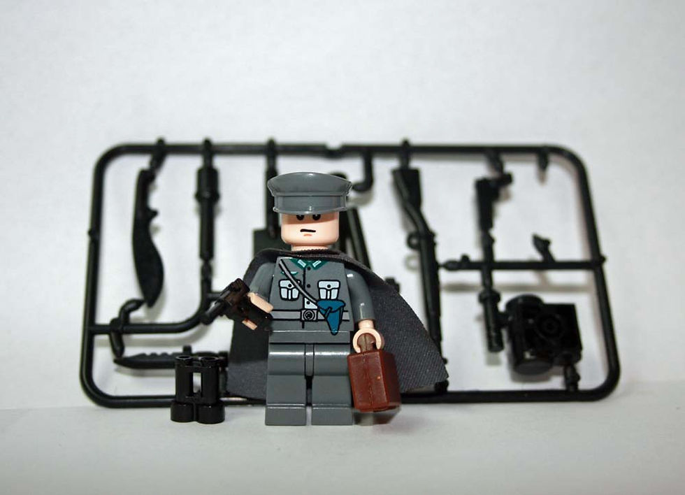 German WW2 Officer with Weapons minifigure | minifigureoutlet