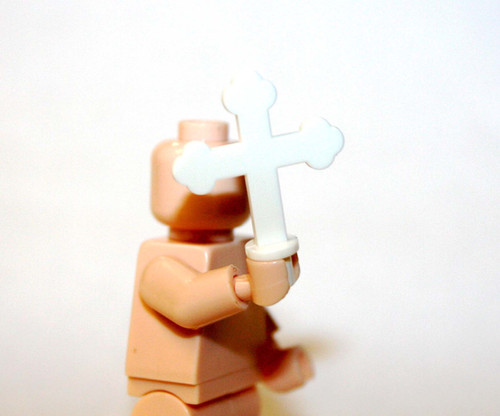 White Christian Cross | minifigureoutlet