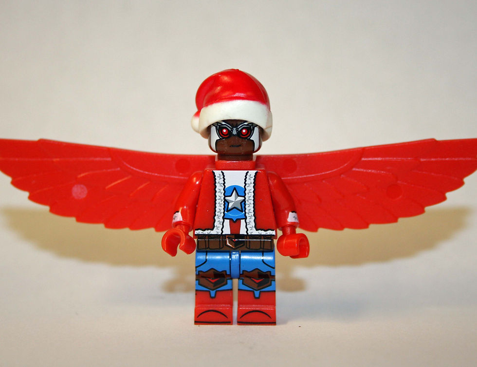 Red Falcon Santa Christmas Minifigure | minifigureoutlet