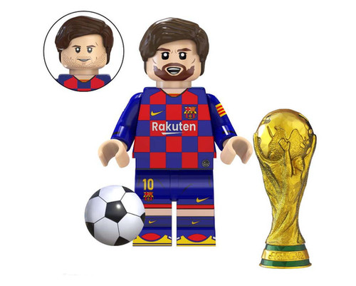Leo Messi Soccer player World Cup Minifigure | minifigureoutlet