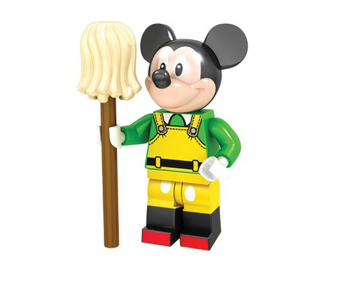 Mickey Mouse Mop Disney Cartoon Minifigure | minifigureoutlet