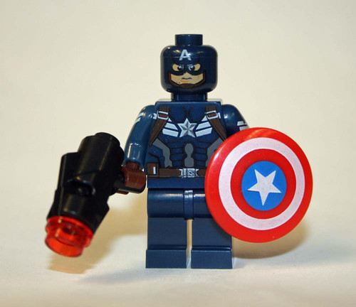Captain America Basic Minifigure | minifigureoutlet