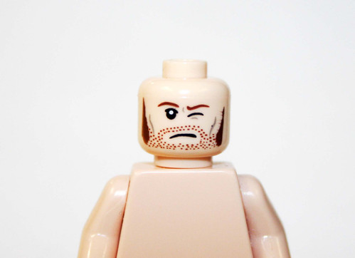 Head Sideburns Wink Mustache Minifigure head DIY | minifigureoutlet