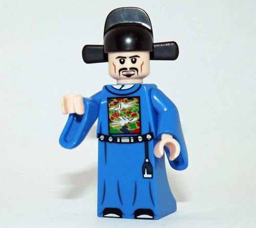 Chinese Emperor Blue Doctor Fu Manchu Minifigure | minifigureoutlet
