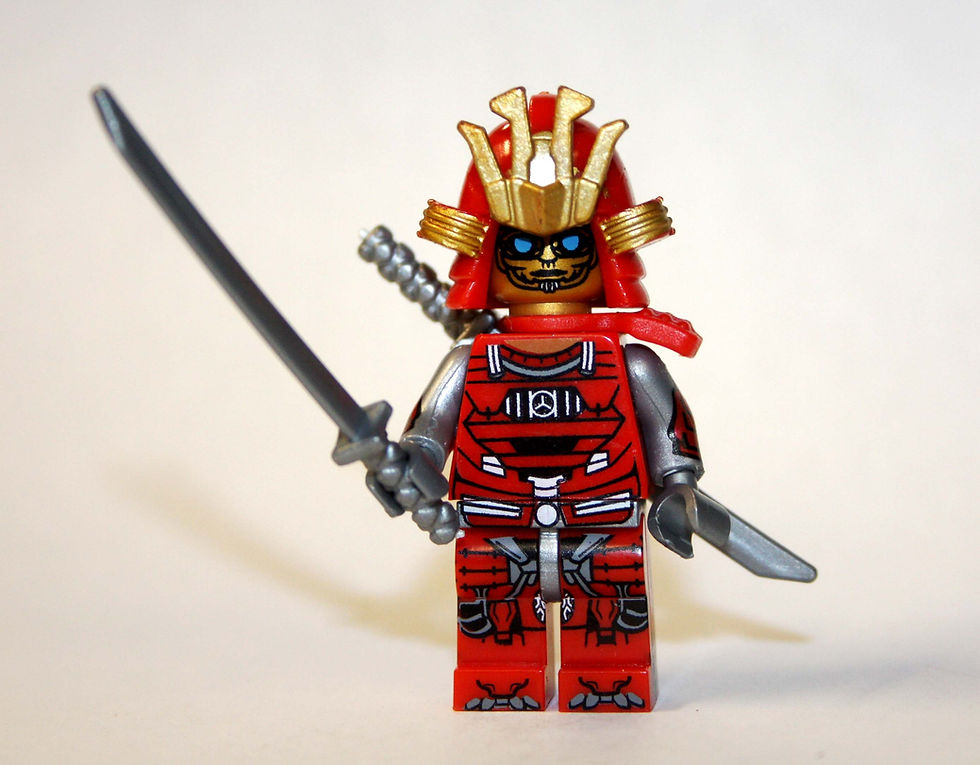 Red Samurai Drift Transformers Minifigure | minifigureoutlet