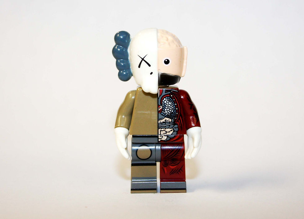 Kaws Half Dissected cartoon Minifigure | minifigureoutlet