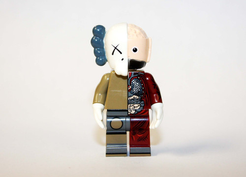 Kaws Half Dissected cartoon Minifigure | minifigureoutlet