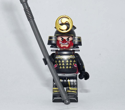 Samurai Warrior Black v2 Minifigure | minifigureoutlet