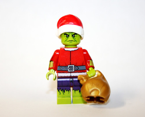 Hulk Santa Claus Christmas Minifigure | minifigureoutlet