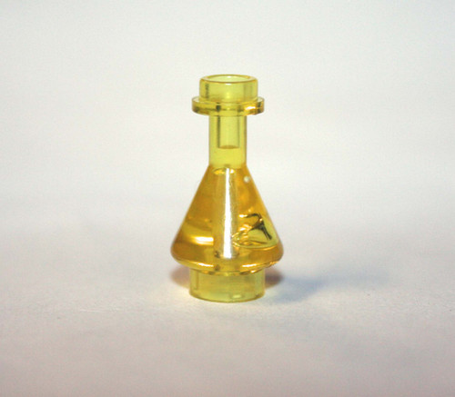Clear Yellow Science Lab Beaker | minifigureoutlet