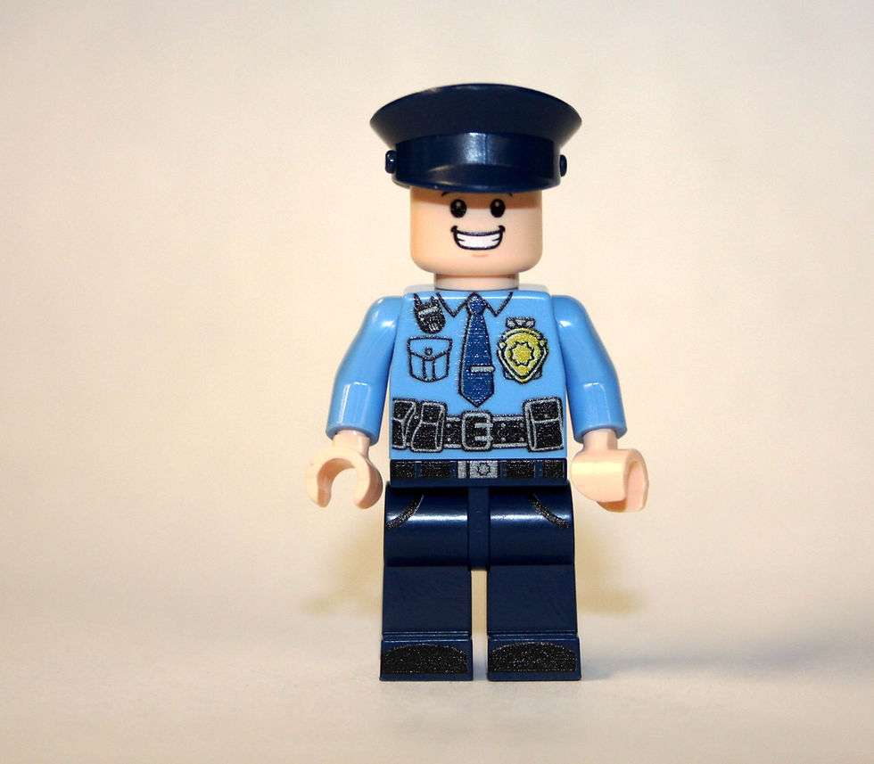 Police Officer Friendly Patrolman Minifigure | minifigureoutlet