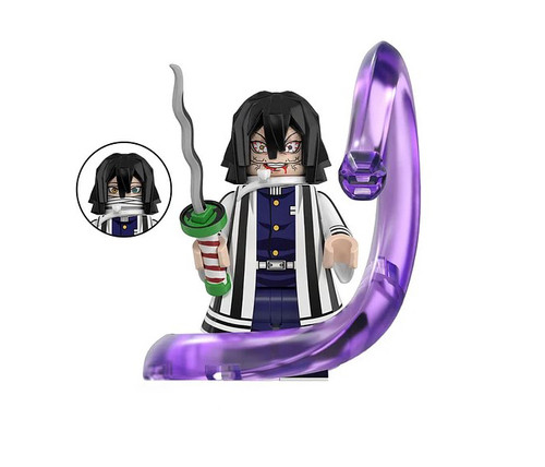 Iguro Obanai Demon Slayer Cartoon TV Show Anime Minifigure ...