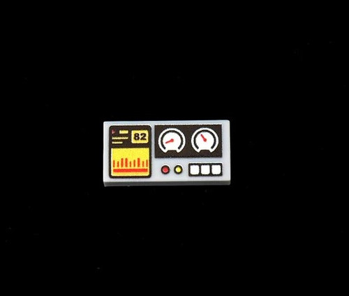 Grey and Orange Instrument speedometer Control Panel 2X1 piece ...