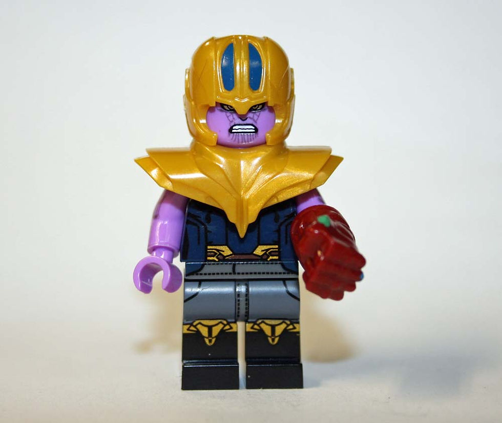 Thanos Avengers Infinity War End Game Red glove Minifigure ...