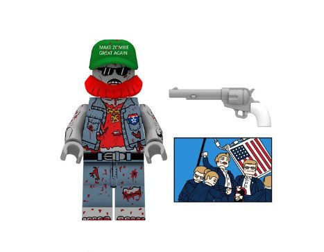 Zombie Trump MAGA Horror Movie Halloween Minifigure | minifigureoutlet