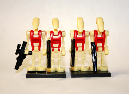 Battle Droid Red pack of 4 Star Wars Minifigures | minifigureoutlet
