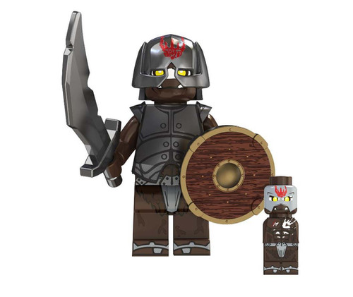 Uruk-Hai Orc Round Shield LOTR Lord of the Rings Hobbit Minifig ...