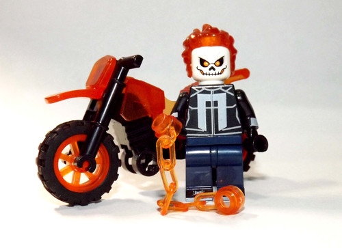 Ghost Rider Robbie Reyes with motorcycle Comic Minifigure ...