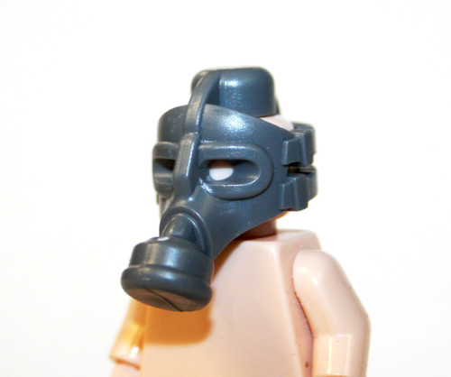 Gas Mask Full Face Grey Army Police military mask for minifigure ...