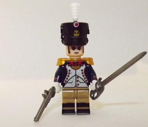 French Infantry Officer Napoleonic War Waterloo Soldier Minifigure ...