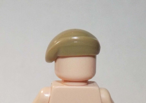Ranger Beret modern tan Army hat for minifigure | minifigureoutlet