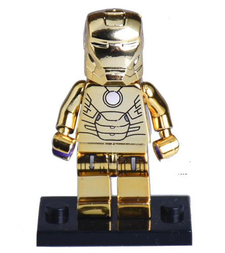 Gold Iron-Man plated Minifigure! | minifigureoutlet
