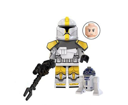 Clone Commander Bly with R2 Droid Star Wars Minifigure | minifigureoutlet