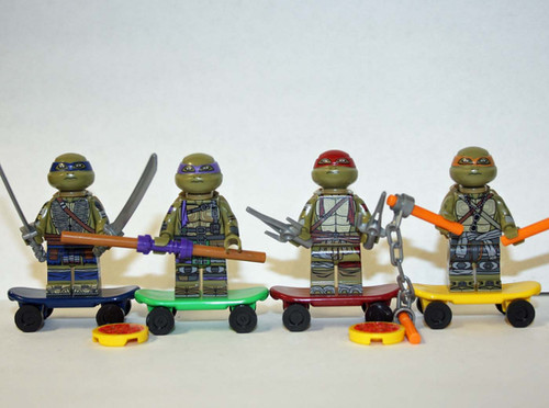 Teenage Mutant Ninja Turtle Movie Minifigure set TMNT | minifigureoutlet