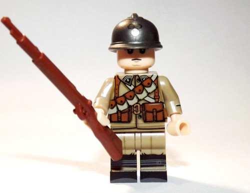 French Army Soldier V3 WW2 Minifigure | minifigureoutlet