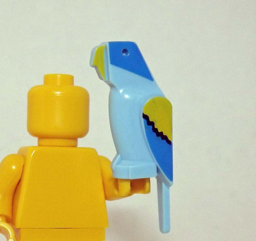 Tropical Parrot Bird blue Animal minifigure | minifigureoutlet