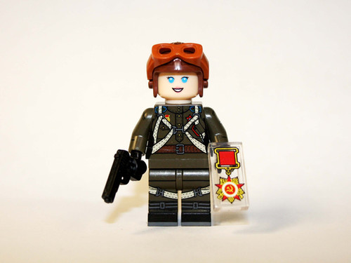 Russian Female Pilot Military Minifigure | minifigureoutlet