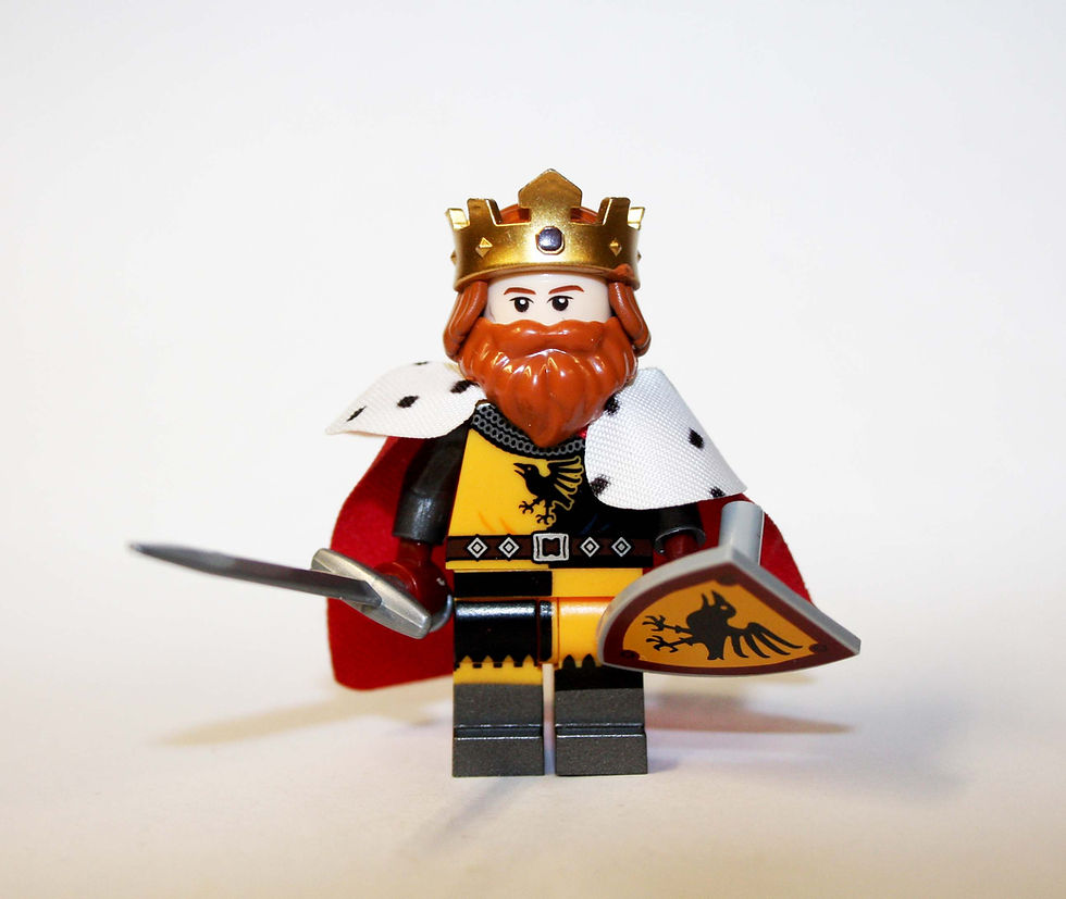 King Yellow Black Raven Knight Castle soldier Minifigure | minifigureoutlet