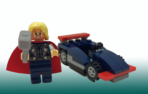 Thor and Car set Comic Minifigure | minifigureoutlet
