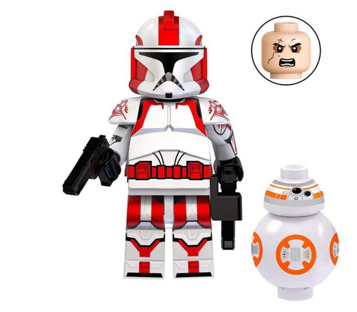 Clone Commander Stone with BB8 Droid Star Wars Minifigure ...