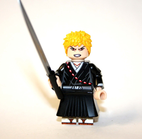 Ichigo Kurosaki Cartoon TV Show Anime Bleach Minifigure | minifigureoutlet