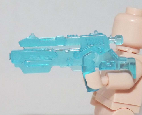 Clear Blue ICE Weapon Gun for minifigure | minifigureoutlet