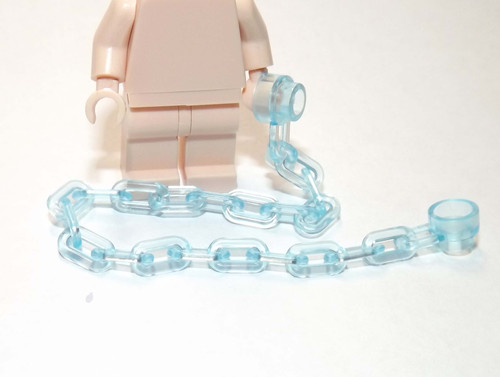 Long chain clear Ice Blue | minifigureoutlet