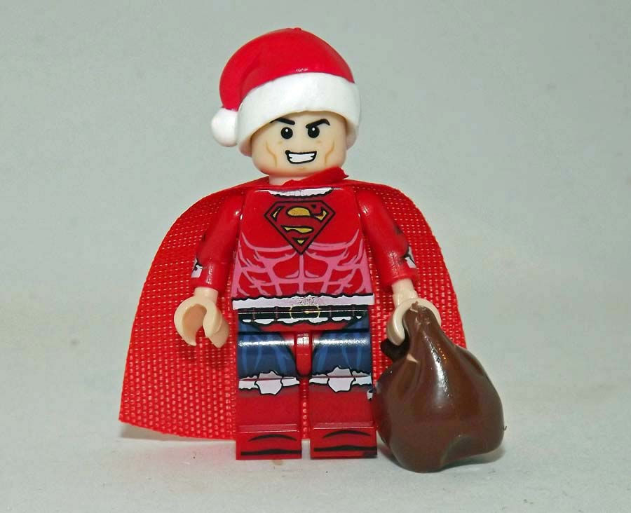 Superboy Santa Claus Christmas Minifigure | minifigureoutlet