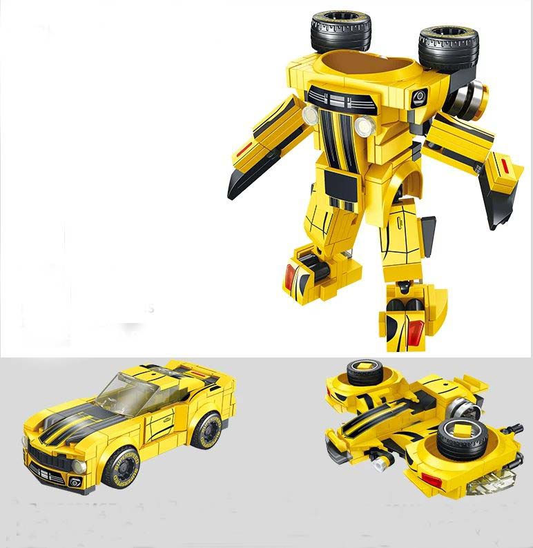 Transformers Yellow Bumblebee Camero Sport Car with Minifigure set ...