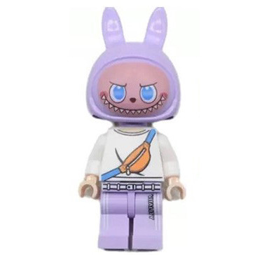 Labubu Light Purple cartoon Minifigure | minifigureoutlet