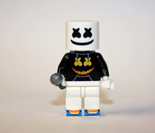 Marshmello Music DJ black Jacket Minifigure | minifigureoutlet