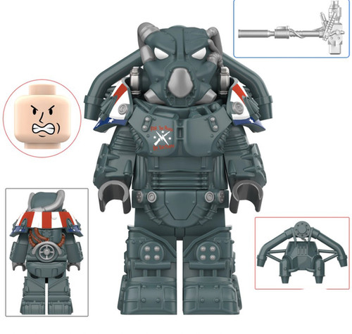 USA Mech Armor Fallout Video Game TV Show Minifigure | minifigureoutlet