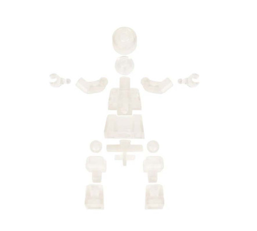 Super Posable Clear Transparent blank plain DIY Minifigure ...
