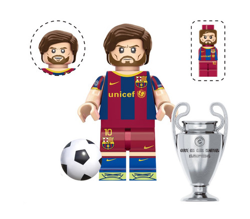 Leo Messi Soccer player World Cup V3 Minifigure | minifigureoutlet