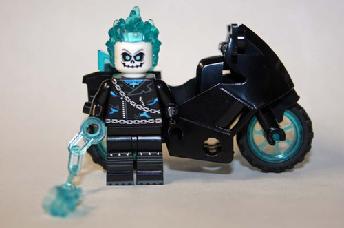 Ghost Rider Danny Ketch with motorcycle Minifigure | minifigureoutlet