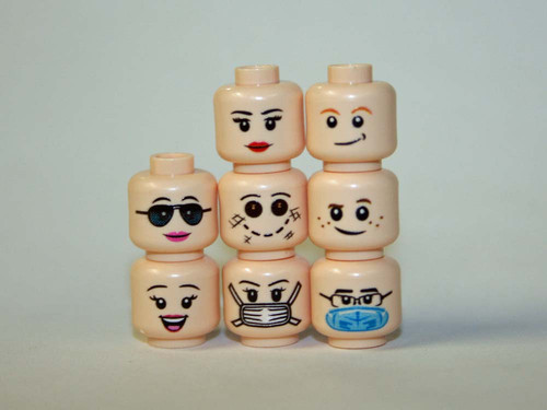 customizing Head set Misc expressions animation Minifigure DIY ...
