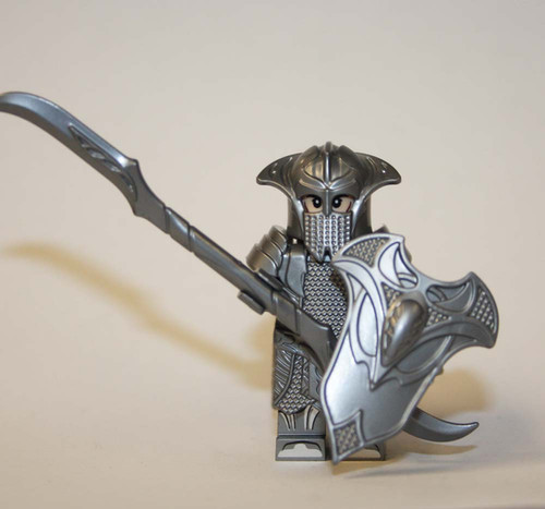 Elf Warrior silver Knight LOTR Lord of the Rings Hobbit Minifigure ...
