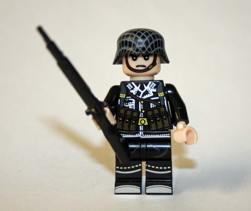German Infantry Guard Solider black uniform WW2 E Minifigure ...