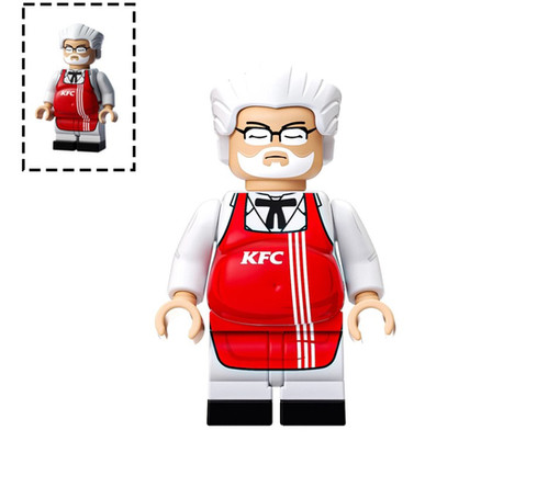 Fat Kfc Colonel Sanders kentucky fried chicken Minifigure ...